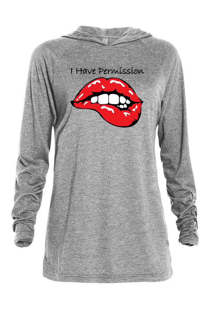 I Have Permission (Bite) Hooded Tee – OTB Merch Y'all